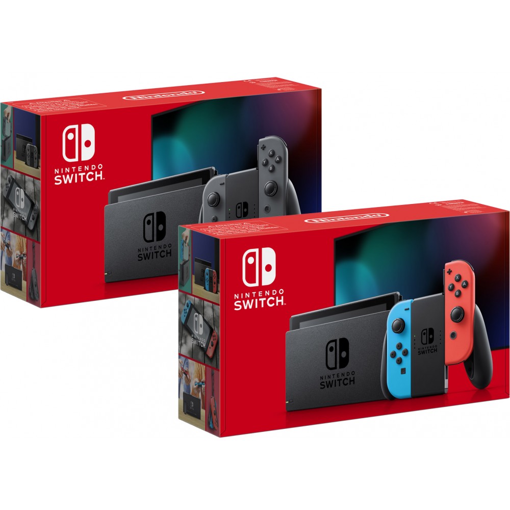 NINTENDO SWITCH CONSOLA CON MANDOS NEON AZUL/ROJO O GRIS