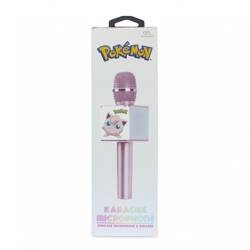 MICRÓFONO KARAOKE POKEMON JIGGLY PUFF INALÁMBRICO CON ALTAVOZ