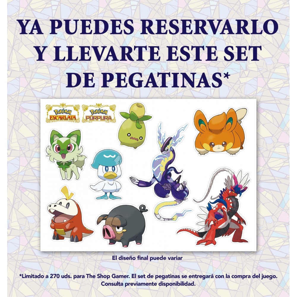 PACK DUAL POKÉMON ESCARLATA Y PÚRPURA SWITCH JUEGO FÍSICO CAJA METÁLICA