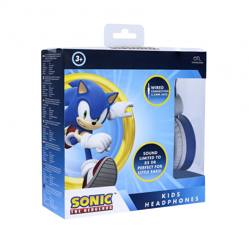 AURICULARES INFANTILES SONIC THE HEDGEHOG CON CABLE Y VOLUMEN ADECUADO ...