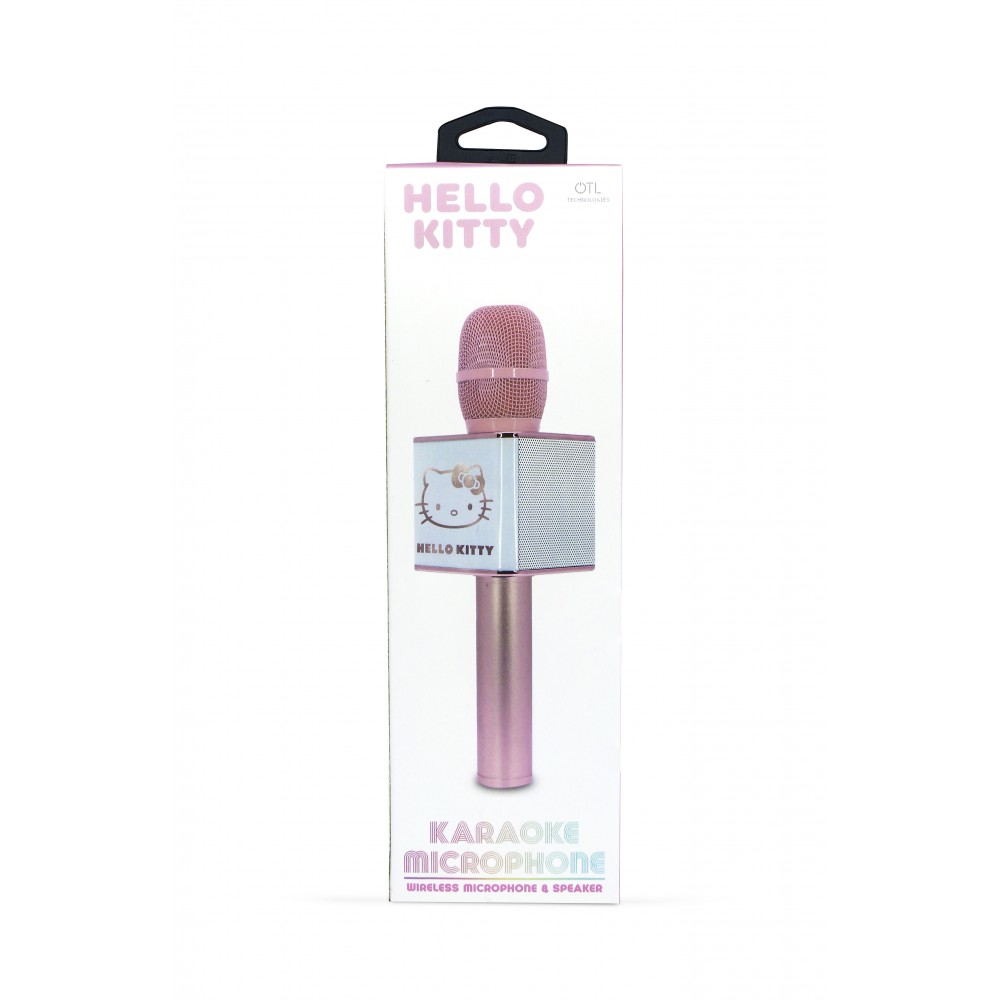 MICRÓFONO KARAOKE HELLO KITTY INALÁMBRICO CON ALTAVOZ