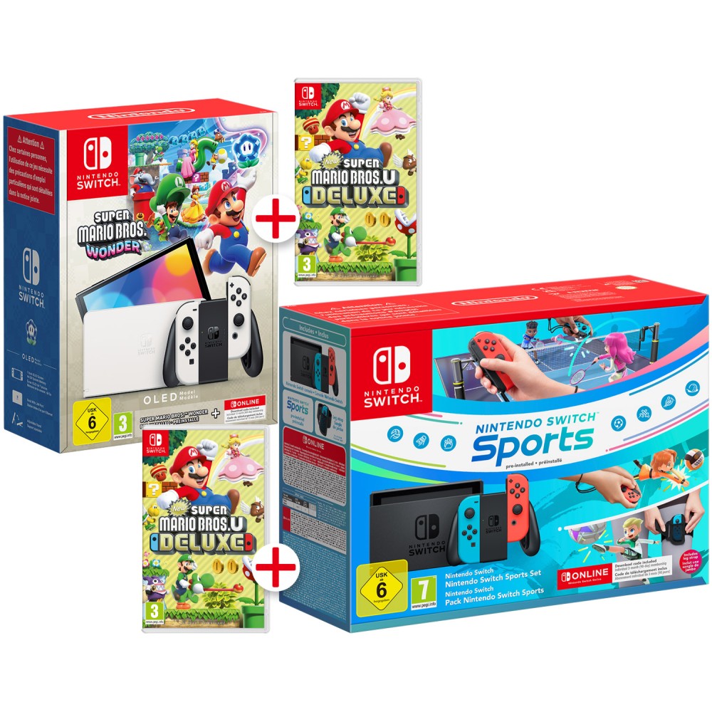 ELIGE PACK DE NINTENDO SWITCH MODELO NORMAL U MODELO OLED CON JUEGOS Y ...